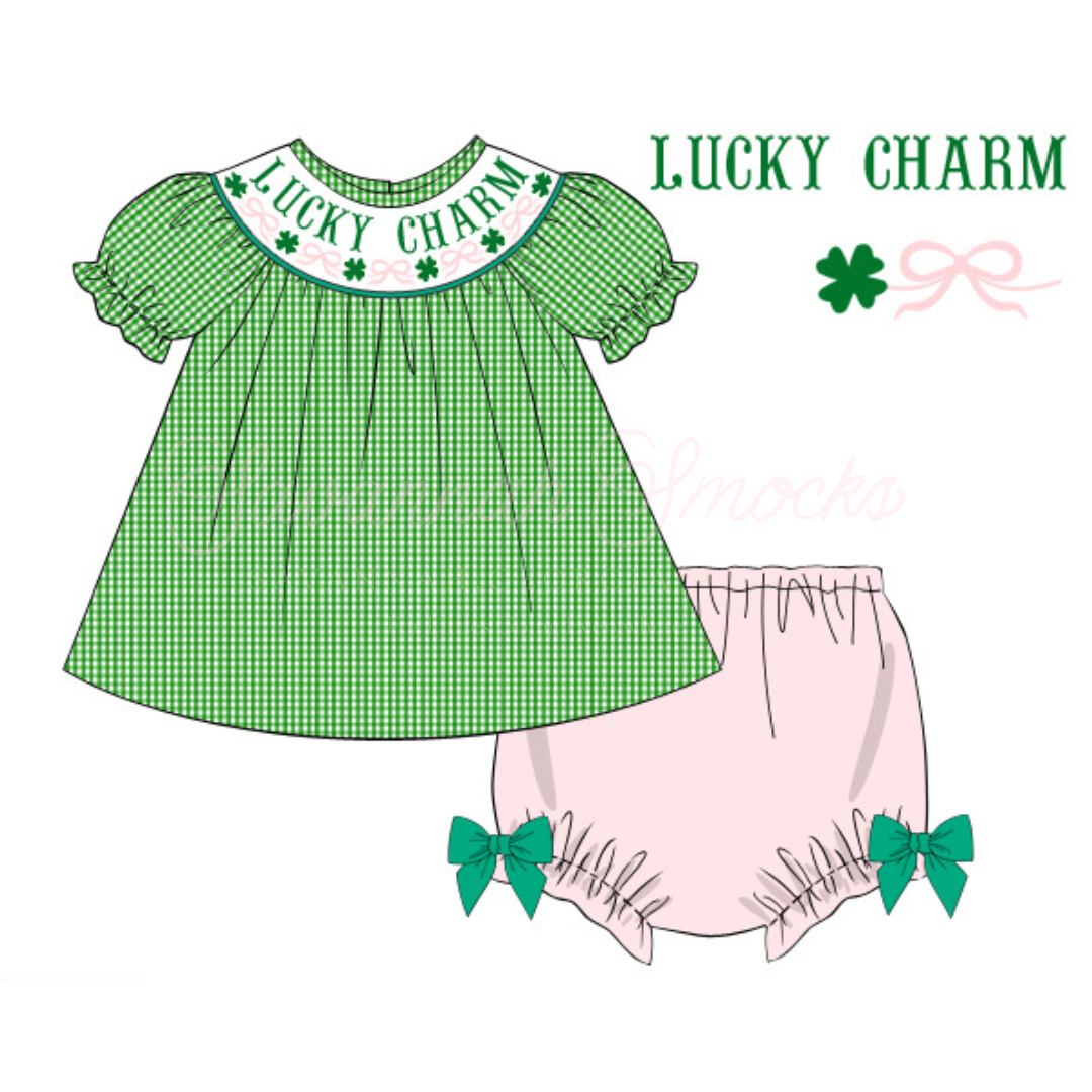 RTS Lucky Charm Diaper Set – Savannah Smocks